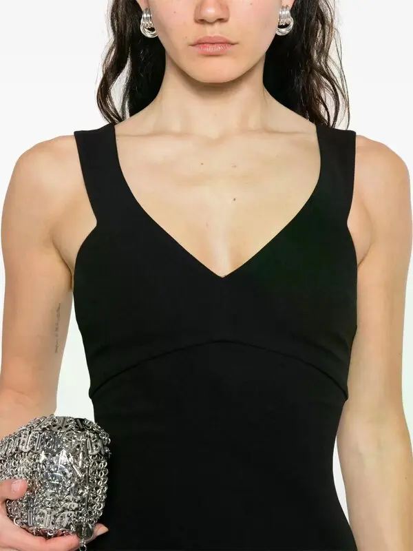 Solace London V-neck Dress - Black