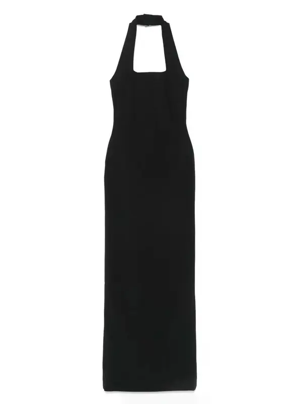 Solace London Ilona Square-neck Dress - Black