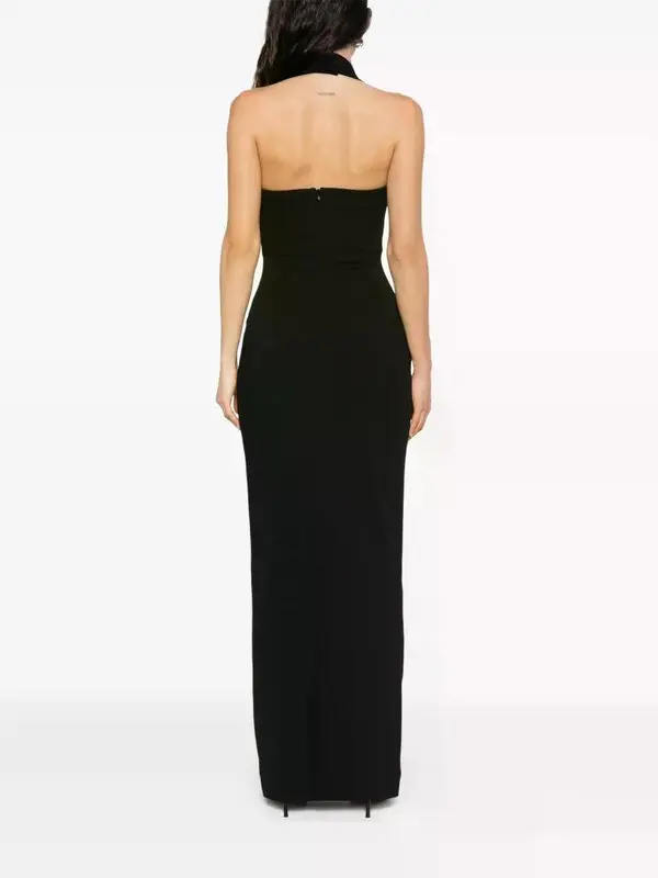 Solace London Ilona Square-neck Dress - Black