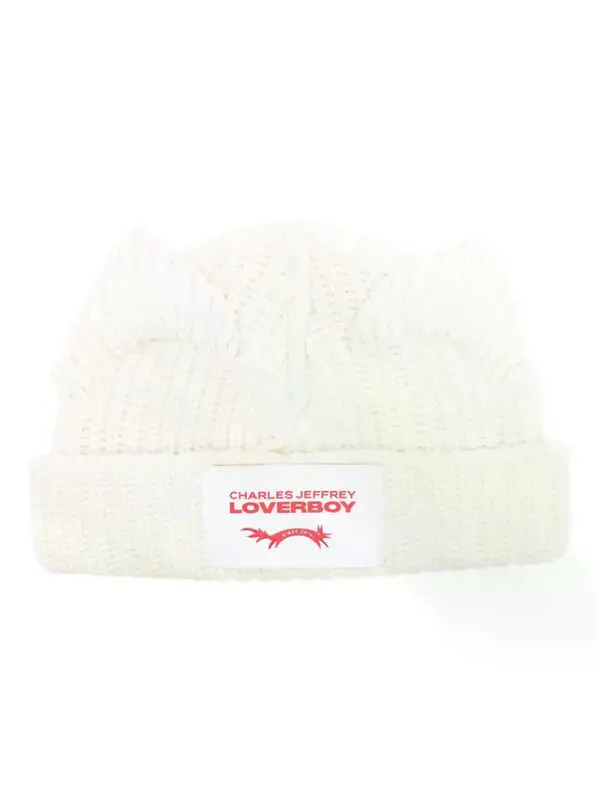 CHARLES JEFFREY Chunky Ears Beanie - Neutrals
