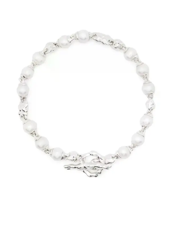 MAOR Pearl-embellished Bracelet - Silver