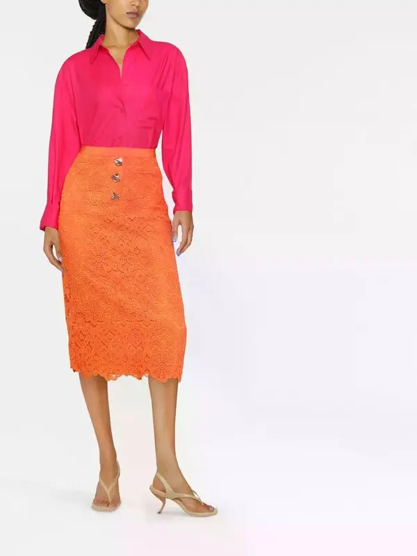SELF-PORTRAIT Lace Pencil Skirt