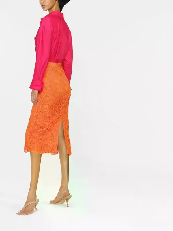 SELF-PORTRAIT Lace Pencil Skirt