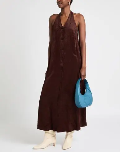 ALYSI Maxi Dress Chocolate Viscose