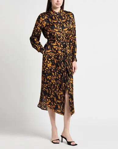 OTTOD'AME Midi Dress With Belt And Classic Collar