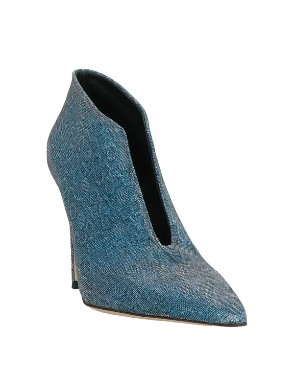Luciano Padovan Lamé Ankle Boots