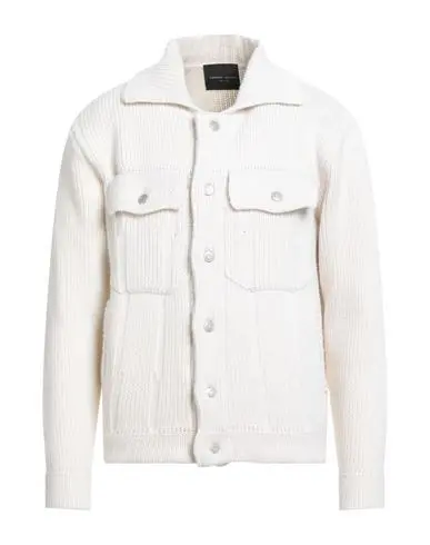 ROBERTO COLLINA Casual Knitted Jacket - White
