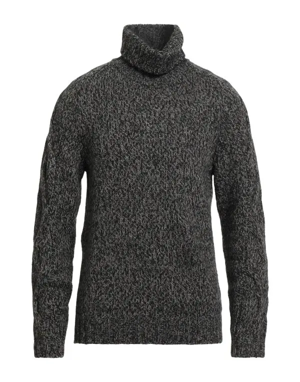 Alpha Studio Turtleneck Knit Top - Black