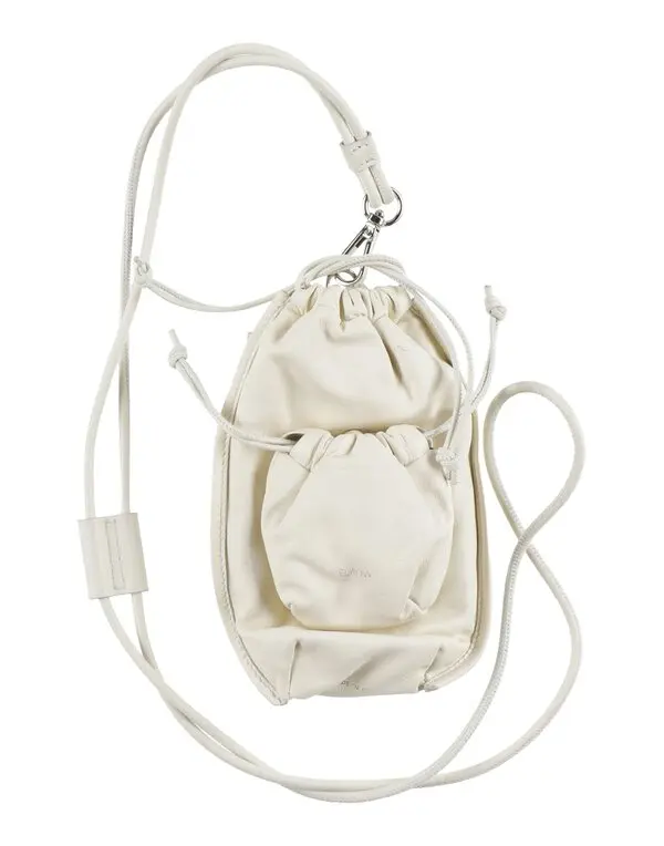 ELAOW Leather Pouch With Detachable Strap - Ivory