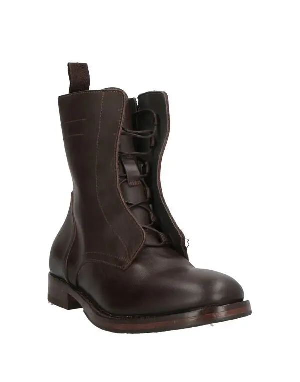 Moma Leather Ankle Boots - Brown