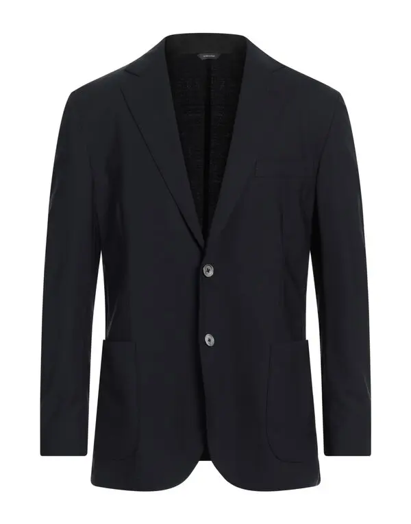 TOMBOLINI Blazer Size Virgin Wool, Elastane