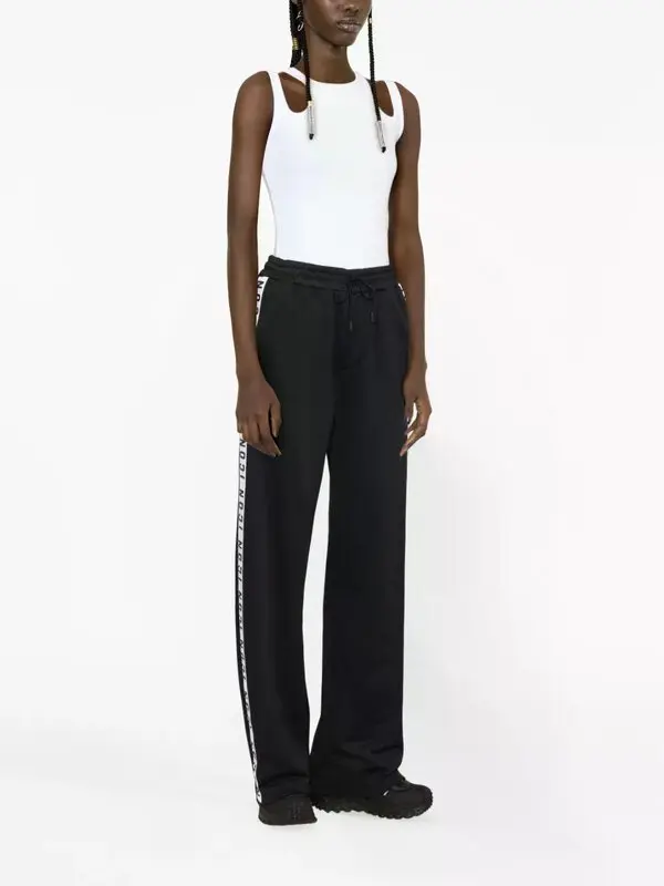 Dsquared2 Logo Tape Wide-leg Track Pants