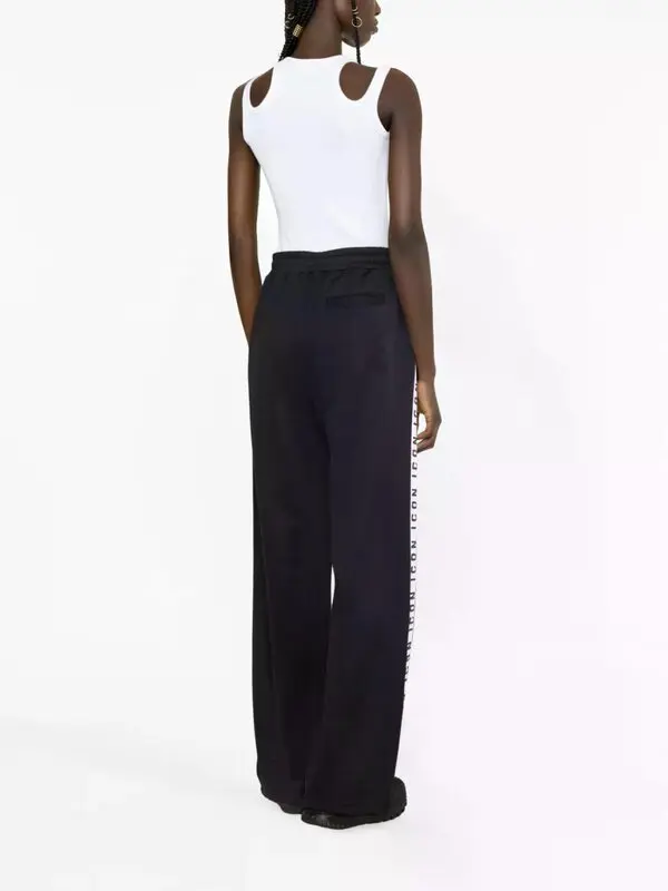 Dsquared2 Logo Tape Wide-leg Track Pants