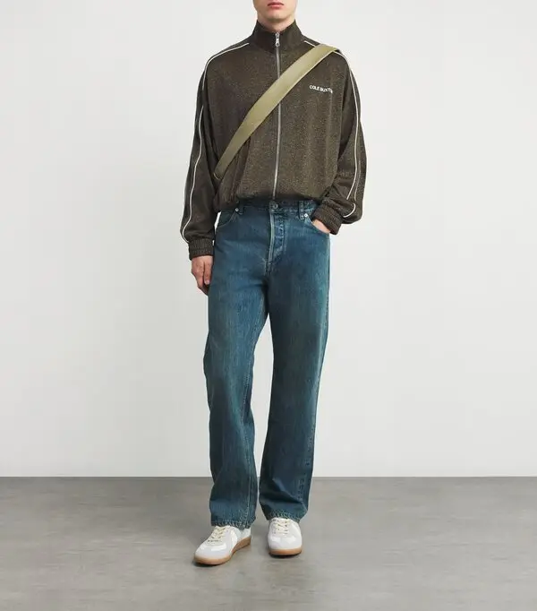 COLE BUXTON Metallic Glitter Track Jacket