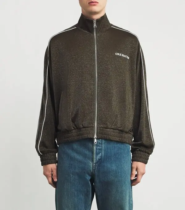 COLE BUXTON Metallic Glitter Track Jacket