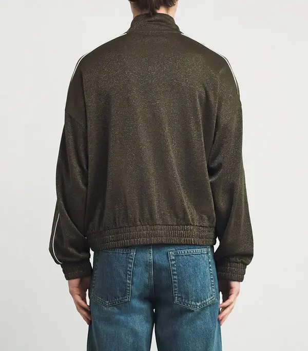 COLE BUXTON Metallic Glitter Track Jacket