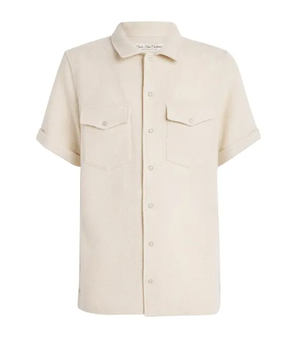 GOD'S TRUE CASHMERE Cashmere And Moonstone Shirt - Beige