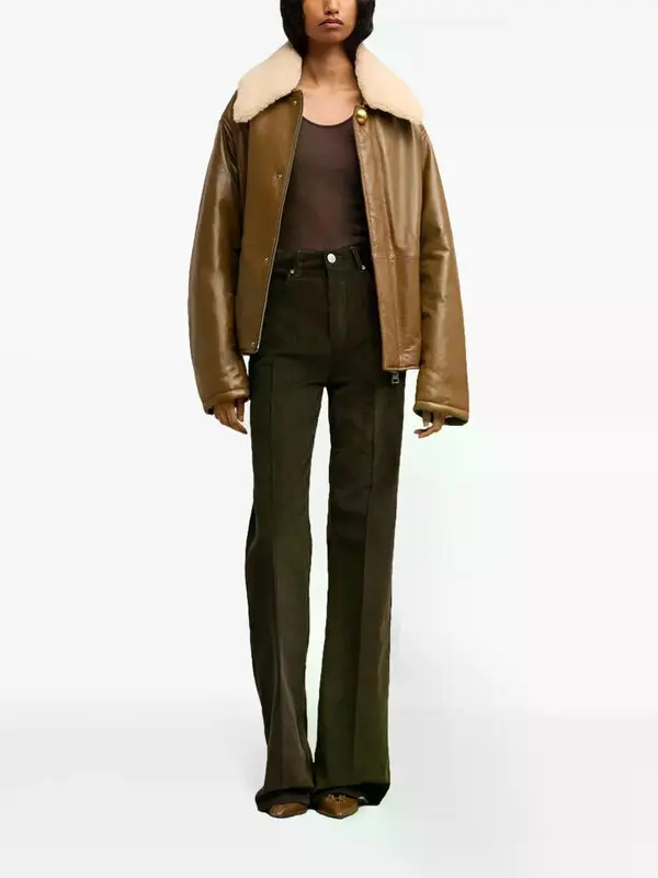 AMI Paris Flared Corduroy Trousers