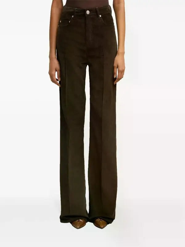 AMI Paris Flared Corduroy Trousers