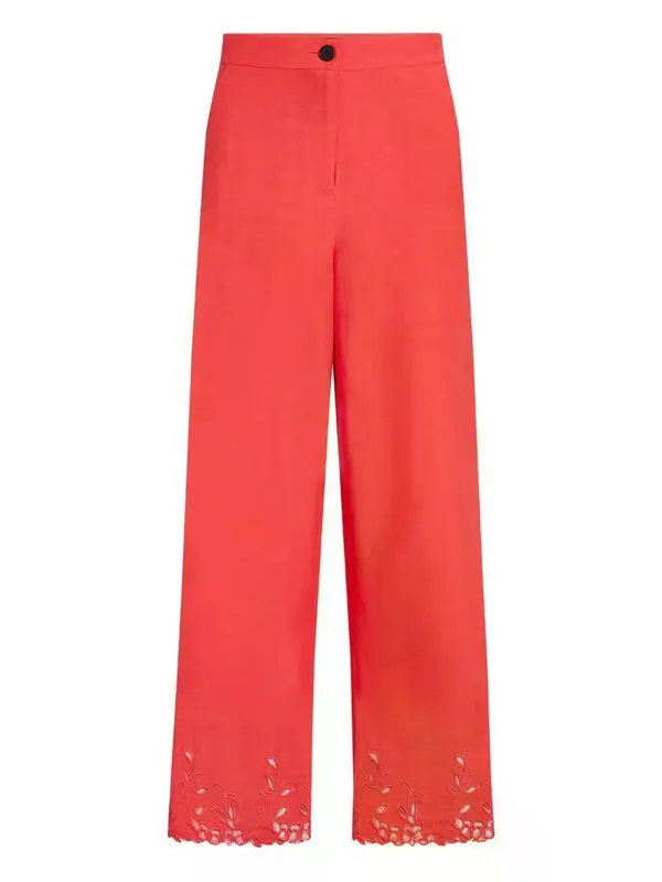 Karl Lagerfeld Embroidered Hem Trousers