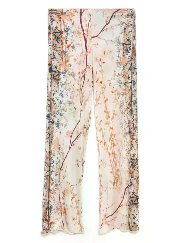 PIERRE-LOUIS MASCIA Illustration Print Trousers - Pink