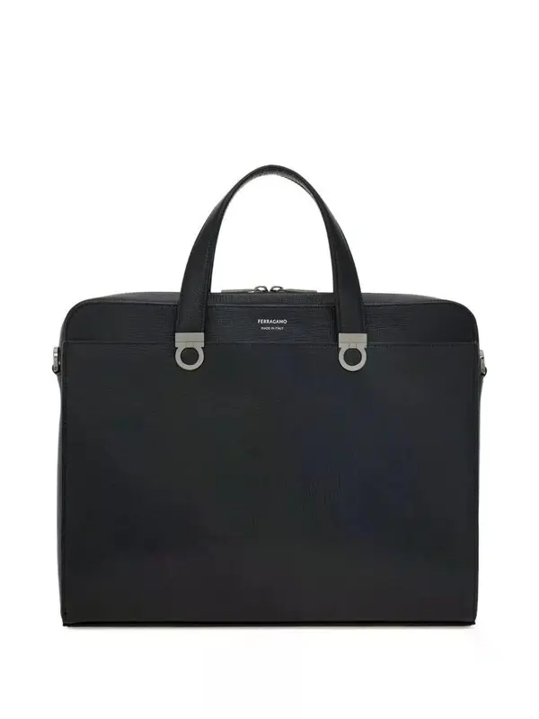 FERRAGAMO Gancini Briefcase - Black