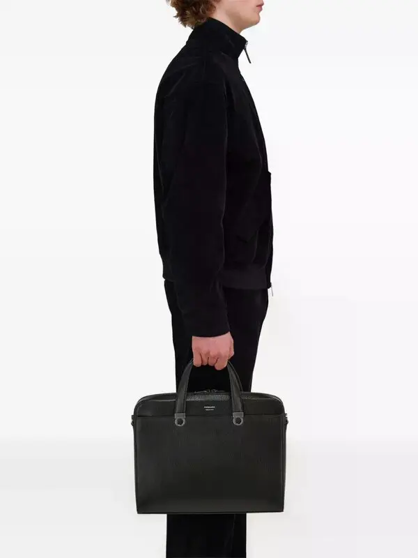 FERRAGAMO Gancini Briefcase - Black