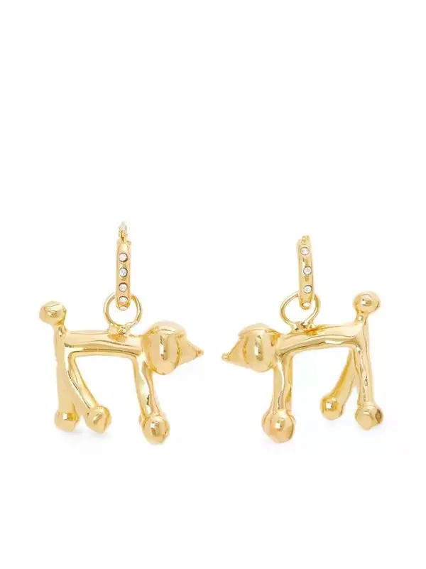 Marni Dog-motif Earrings - Gold
