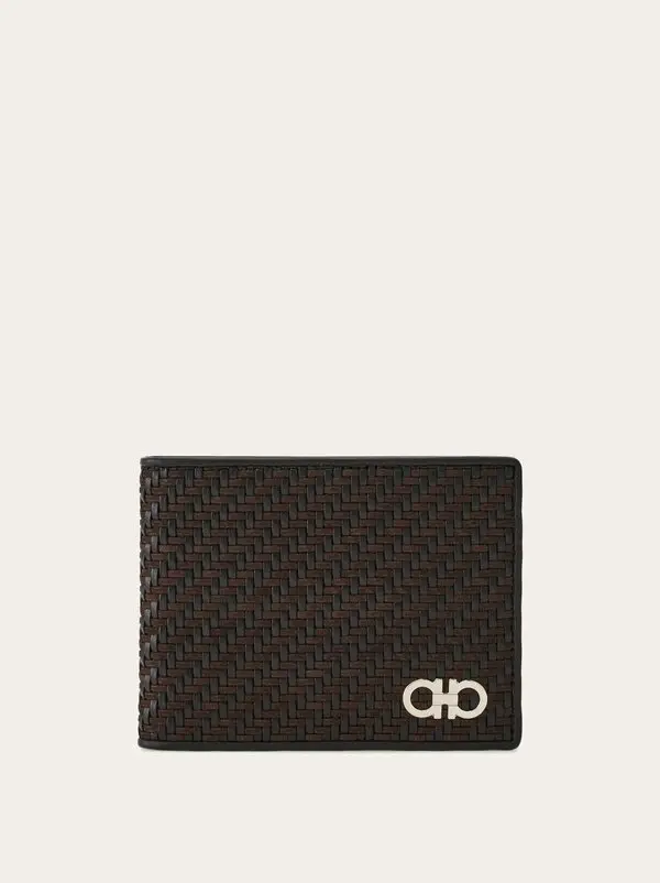 FERRAGAMO Woven Wallet - Brown