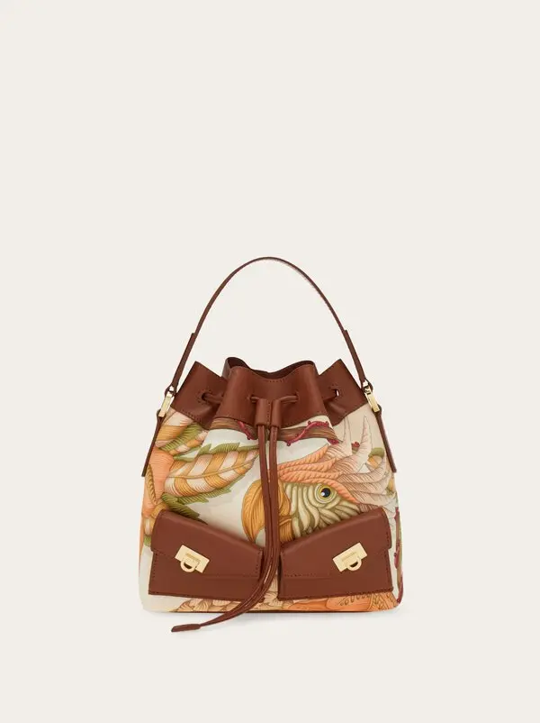 FERRAGAMO Multipocket Bucket Bag - Multicolor