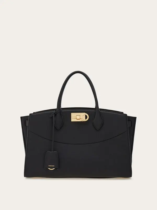 FERRAGAMO Studio Soft Bag - Black