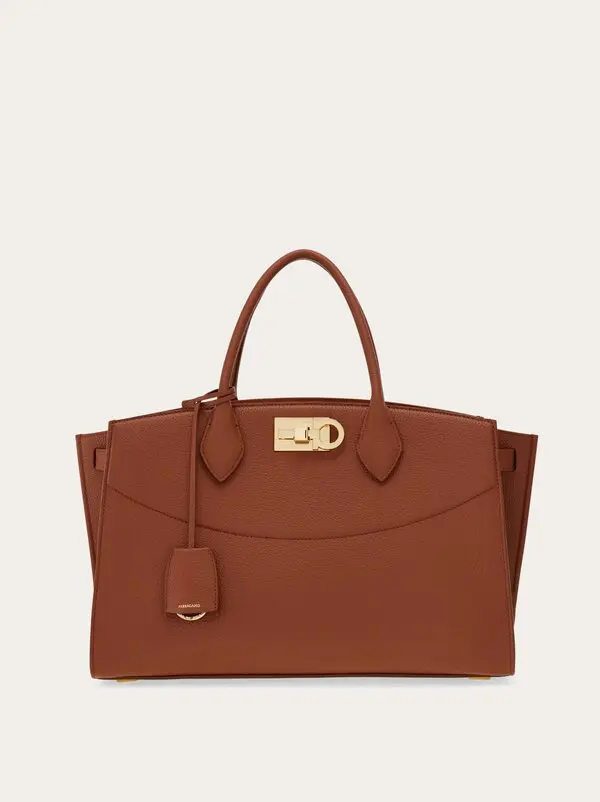 FERRAGAMO Studio Soft Bag - Brown