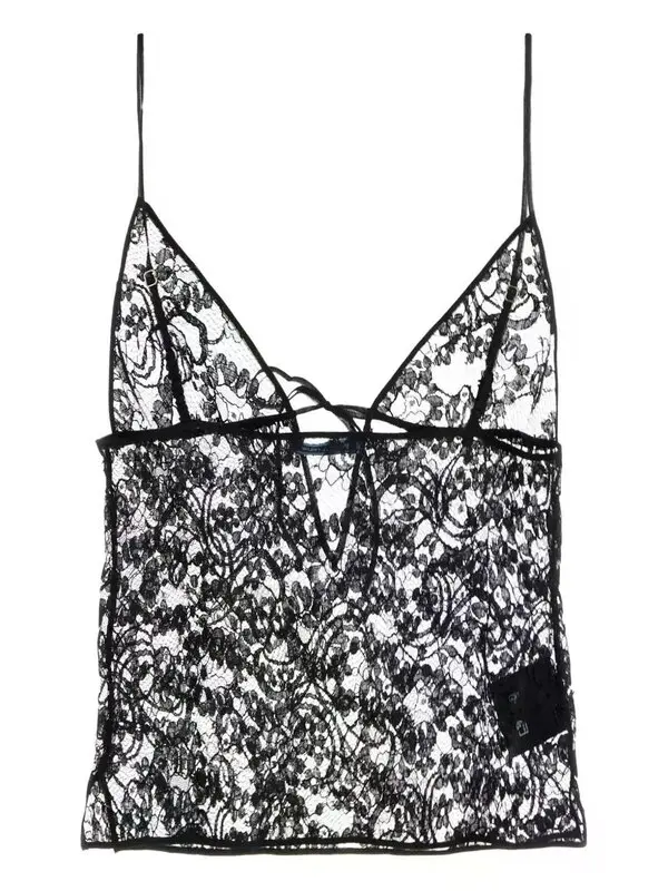 Prada Lace Cropped Top