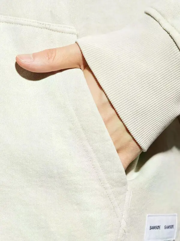 SAMSOE SAMSOE Sapigment Zip-up Sweatshirt - Neutrals