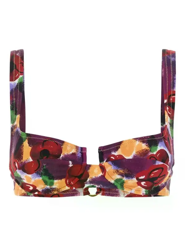REINA OLGA Brigitte Bikini Top - Red