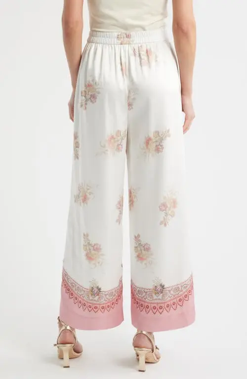 Kobi Halperin Zoe Border Print Wide Leg Pants