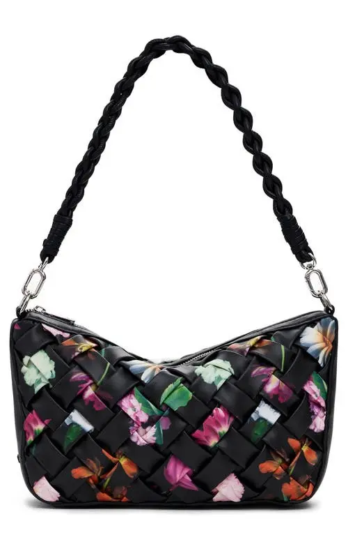 Desigual Floral Woven Shoulder Bag