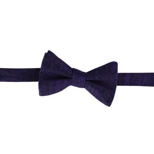 Trafalgar Sobee Paisley Silk Bow Tie - Purple