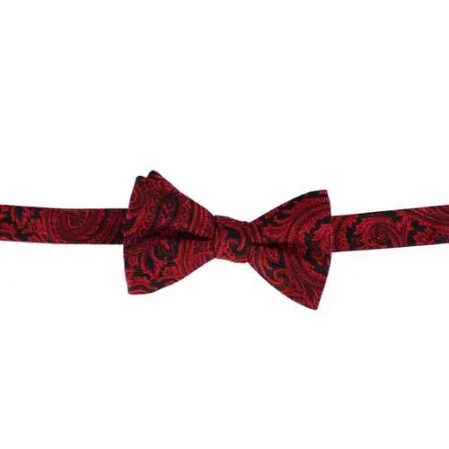 Trafalgar Sobee Paisley Silk Bow Tie - Red