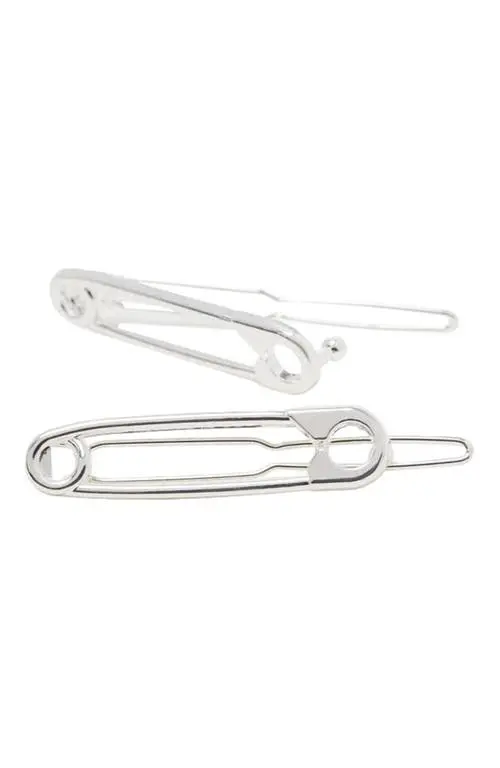 NUME Safety Pin Hair Clips - Silver