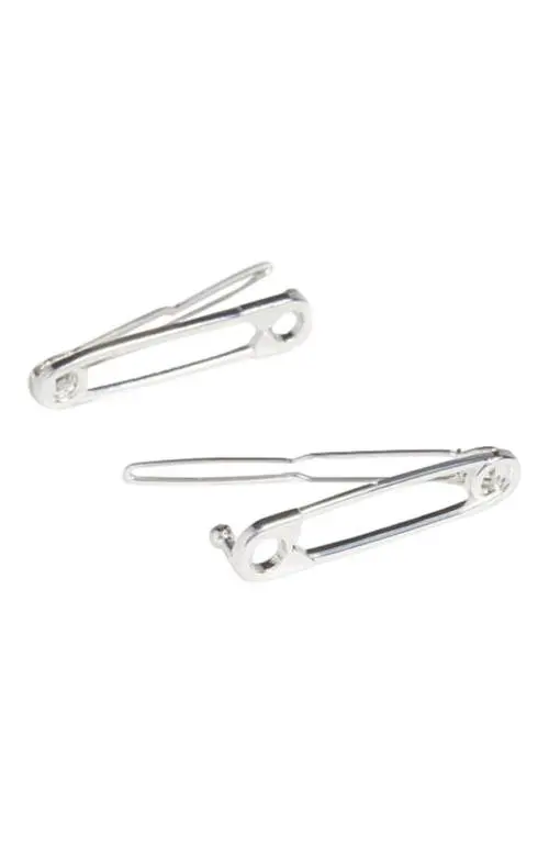NUME Safety Pin Hair Clips - Silver