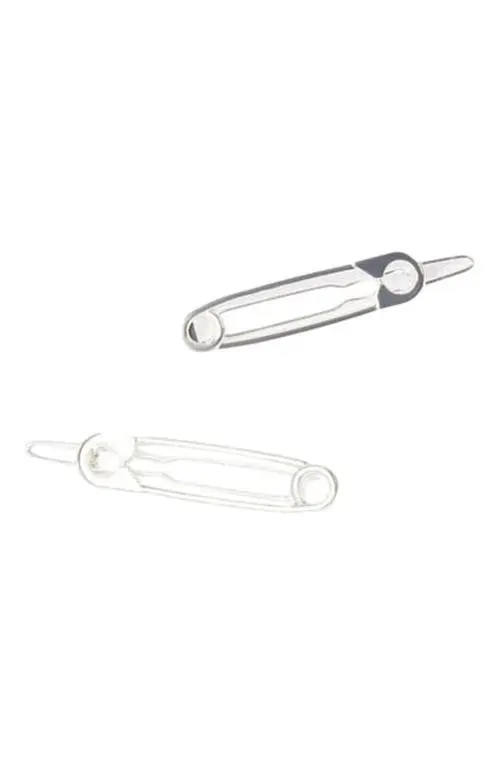 NUME Safety Pin Hair Clips - Silver