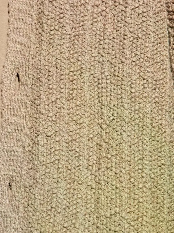 SAMSOE SAMSOE Rib-knit V-neck Cardigan - Neutrals