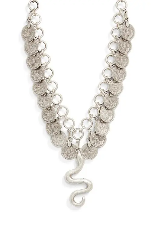 CHILD OF WILD Shahmaran Collar Necklace - Silver