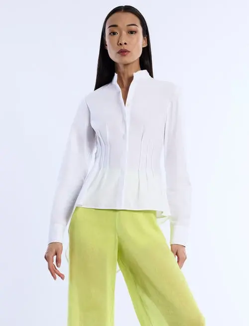 Bcbgmaxazria Asymmetrical Hem Shirt
