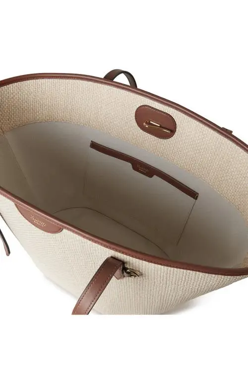 Mulberry Raffia Basket Tote