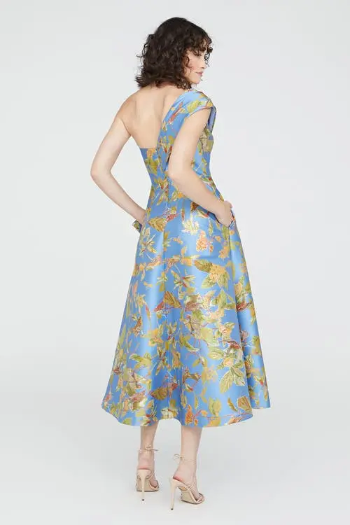 Theia Dalia Tea Length Dress
