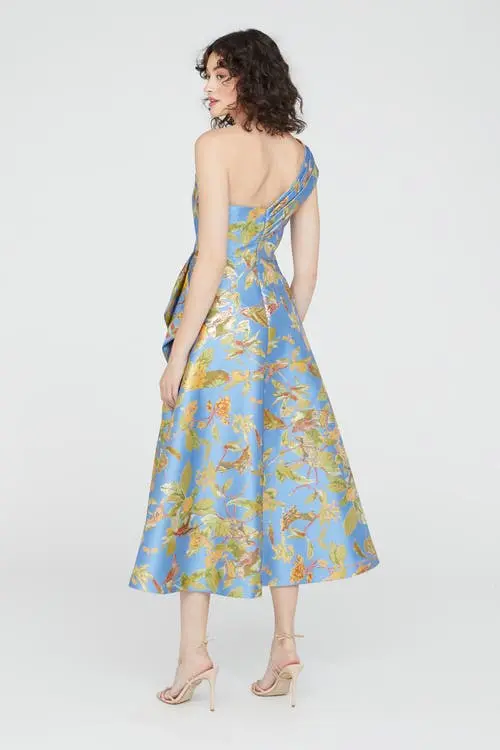 Theia Dalia Tea Length Dress