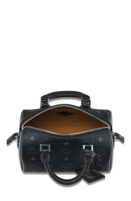 Mcm Small Ella Boston Bag - Black