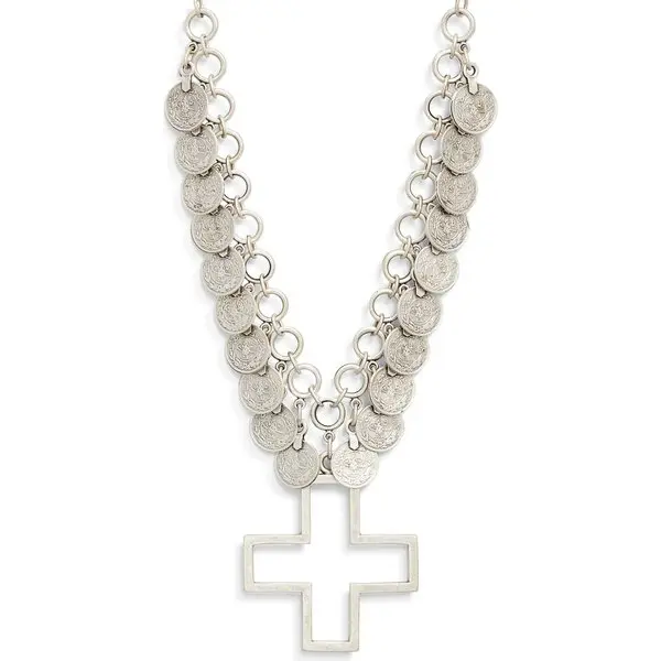 CHILD OF WILD Kubai Goddess Statement Collar Necklace - Silver